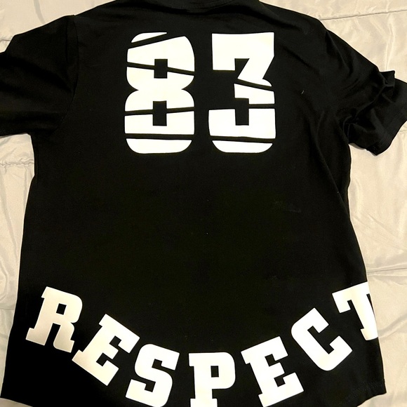 SHEIN | Shirts | Black T Shirt With Number On The Back | Poshmark